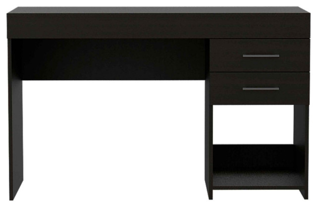 Austin Computer Desk With Two Drawers, 1 Cabinet - Transitional - Desks ...