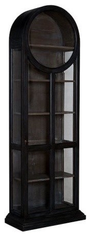 Round Top Display Cabinet - Transitional - China Cabinets And Hutches ...