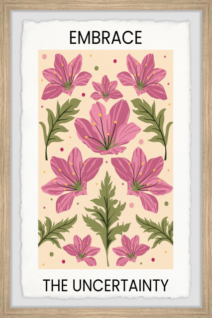 "Embrace the Uncertainty" Framed Painting Print, 24x36 - Contemporary ...