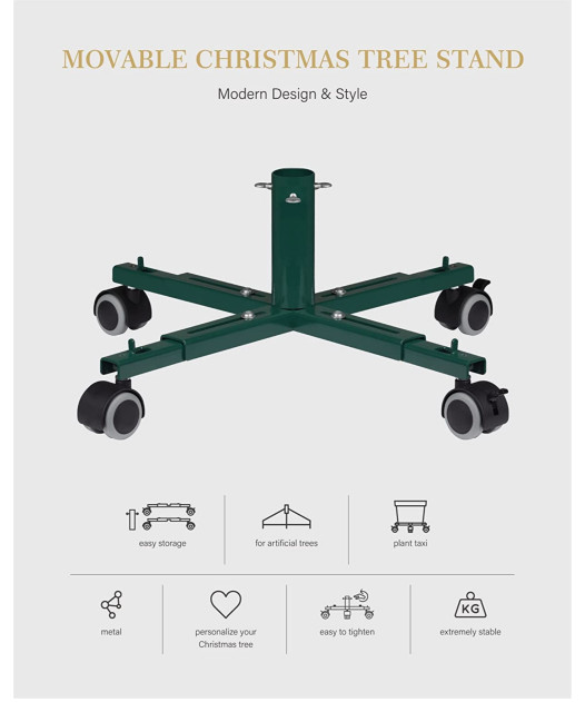 Tree Nest Moveable Tree Base for Artificial Trees, Black - Modern ...
