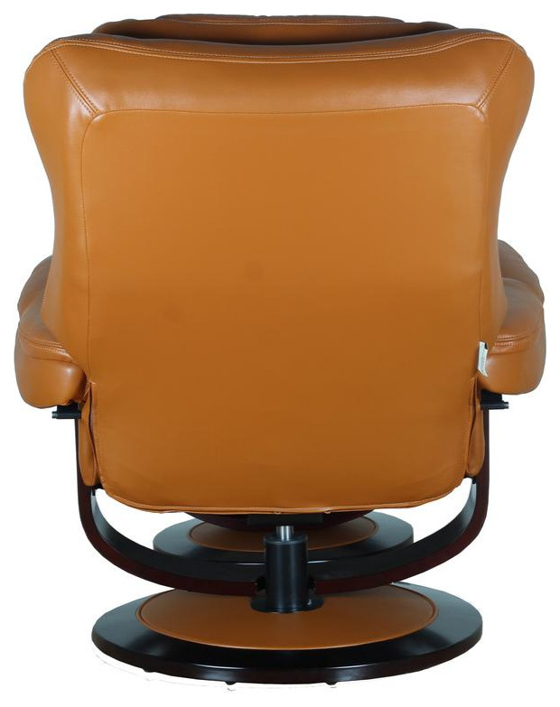 Roscoe Swivel Pedestal Recliner w/Ottoman - Contemporary - Recliner ...