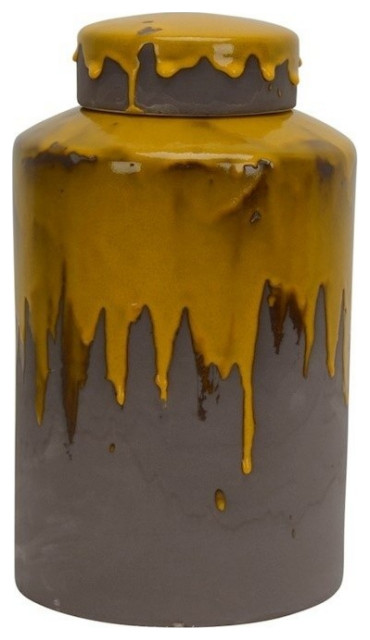 Sagebrook Home Decorative Ceramic Covered Jar, 9.5"x16.25 ...