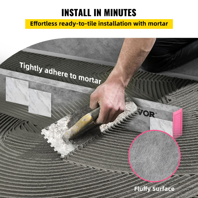 VEVOR Shower Curb Waterproof Foam Curb 60'' x 4.5'' x 6'' XPS Cuttable ...