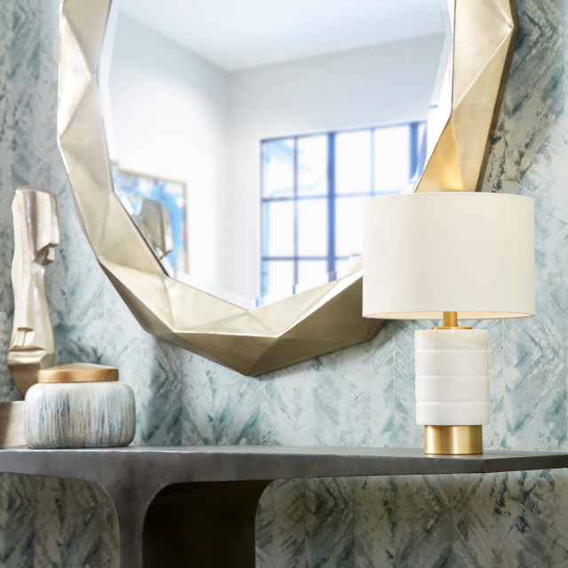 Muse Sculpture, 6" W x 5.25" D x 24" H - Contemporary - Decorative ...