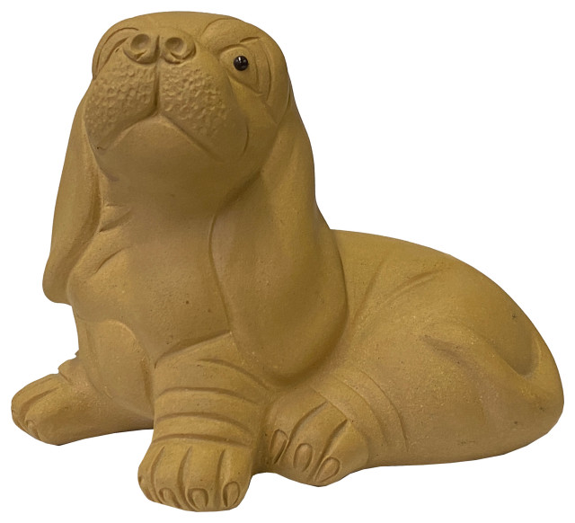 Oriental Puppy Dog Small Ceramic Animal Figure Display Art Hws2378 ...