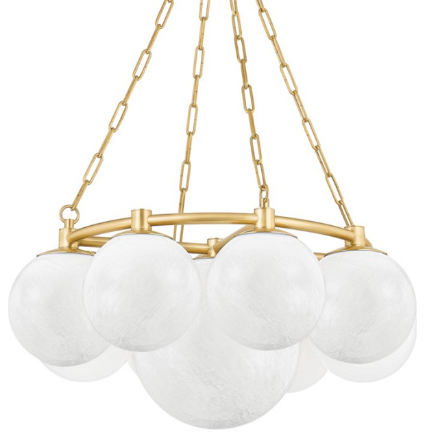 Hudson Valley Thornwood Nine Light Chandelier - Contemporary ...