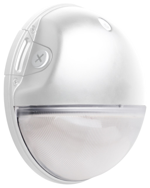 LED Round Wall Pack 20W CCT Select Bypass Photocell 120-277V White ...