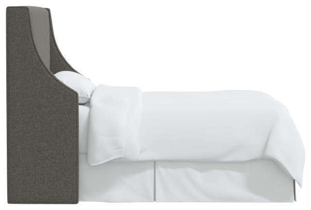 Fully Upholstered Wingback Headboard, Twin - Transitional - Headboards ...