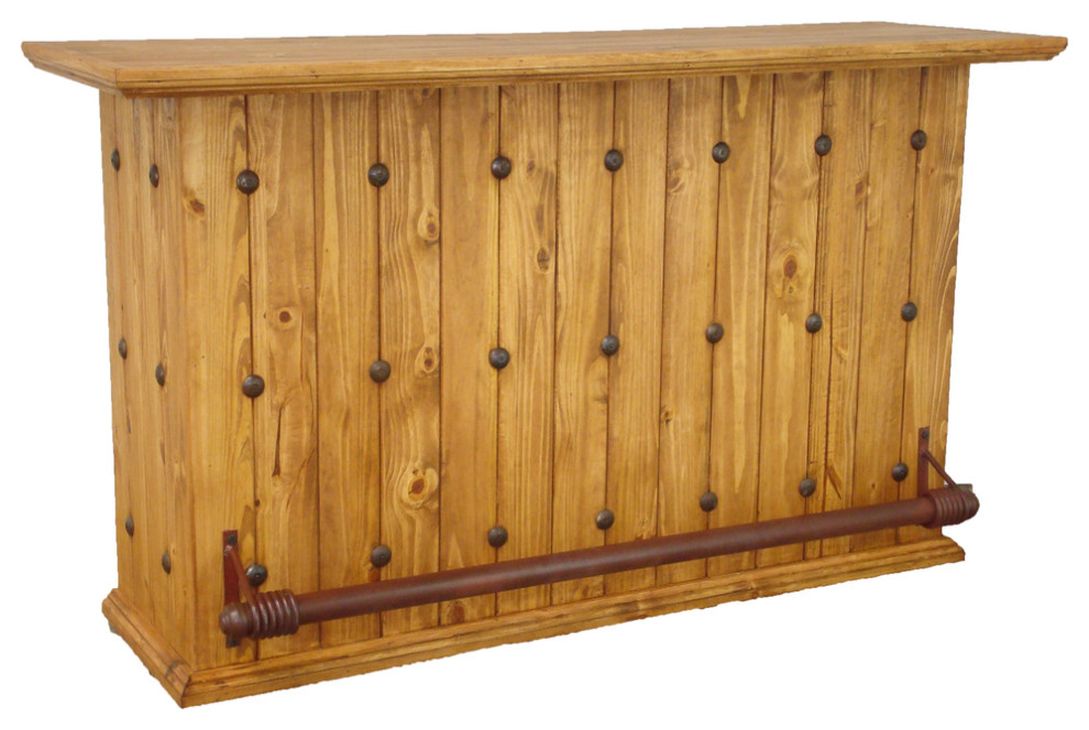 Rustic Wood Bar - Industrial - Wine And Bar Cabinets - by san carlos ...