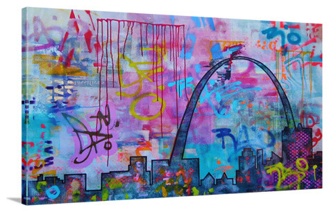 "Stl" By Hillary Werth, Canvas Giclee Wall Art, 18"x27" - Contemporary ...