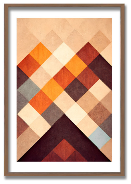 The Pyramid Framed Print Wall Art by Treechild, 16"x24" - Contemporary ...