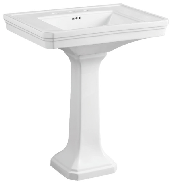 Kingston Brass VPB4308 Imperial 29-15/16" Rectangular Ceramic ...