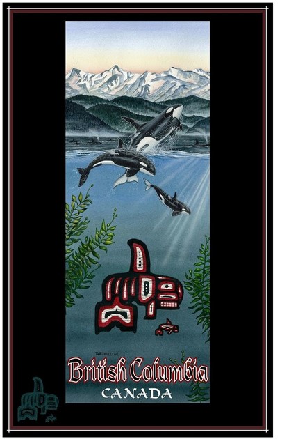 by Artist Dave Bartholet Orca Passage British Columbia Art Print, 30 ...