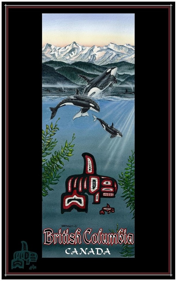 by Artist Dave Bartholet Orca Passage British Columbia Art Print, 30 ...