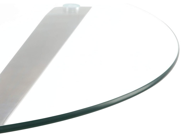 Contemporary Coffee Table, Interlocking Rubberwood Legs With Glass Top ...