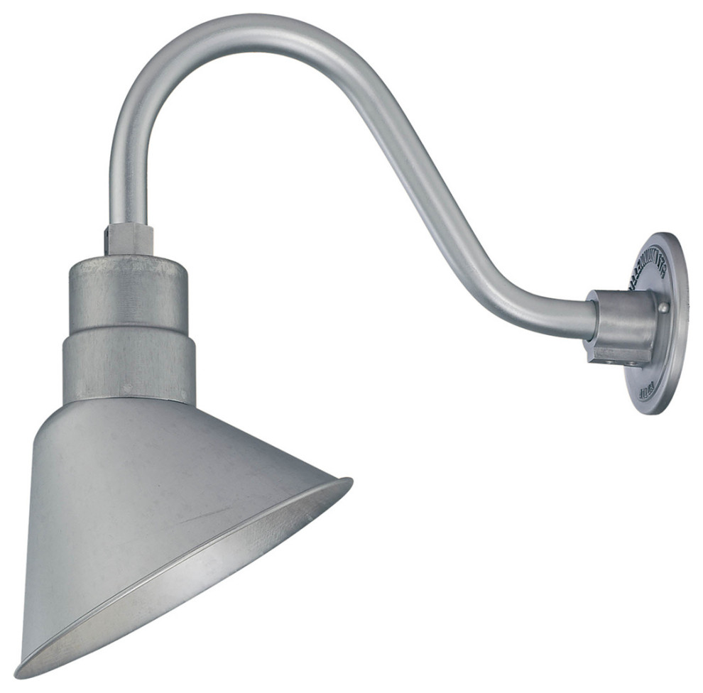 Millennium RAS10-GA One Light Pendant, Galvanized Finish - Farmhouse ...