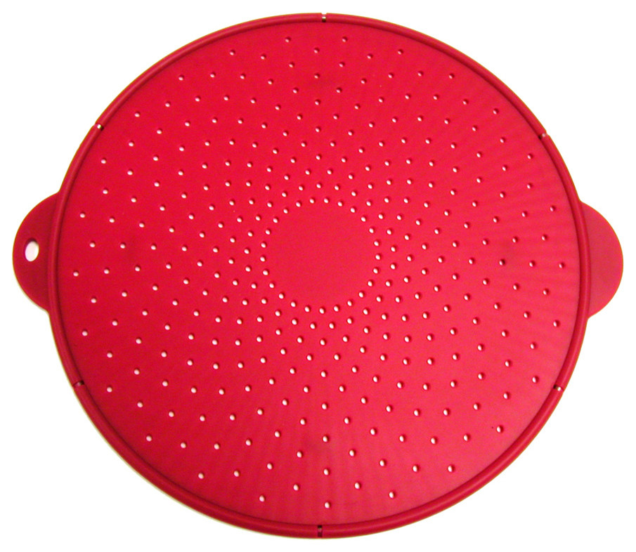 Norpro Red Silicone 11.5 Inch Medium Splatter Screen - Contemporary ...
