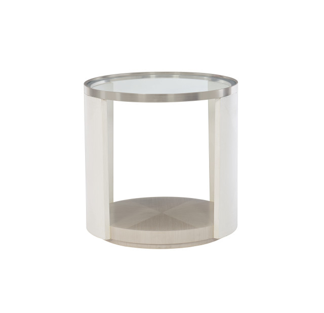 Bernhardt Axiom Round Chairside Table - Contemporary - Side Tables And ...