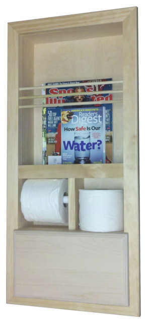 Montclair Combination Toilet Paper Holder Recessed Magazine Rack ...