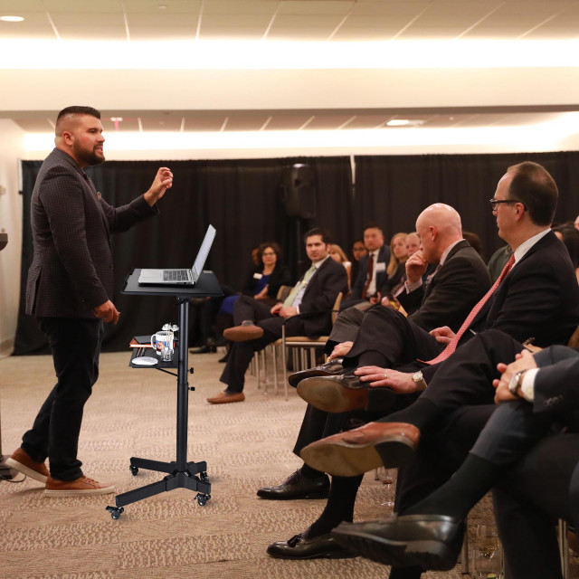 Yescom Portable Rolling Podium Mobile Standing Laptop Desk Presentation ...