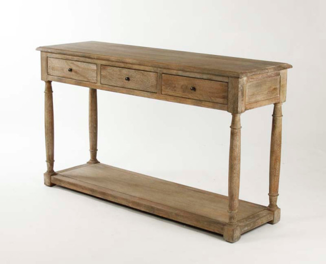Bruno Console, Limed Gray - Farmhouse - Console Tables - by HedgeApple ...