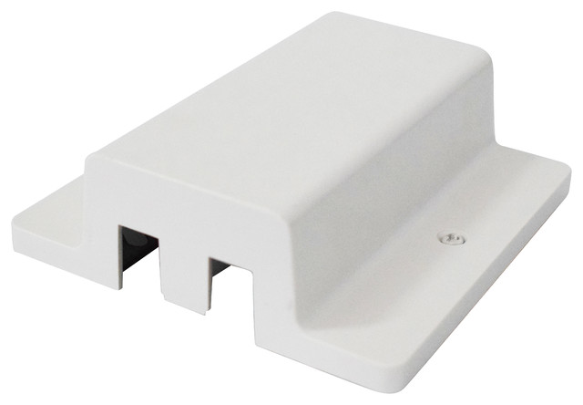 Floating Electrical Feed Track, Matte Frosted White - Transitional ...