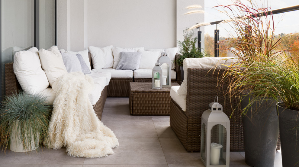 Chic Boho Balcony with Natural Textures in Caterham - Modern - Balcony ...