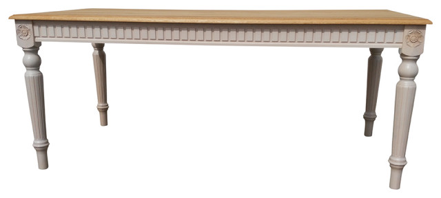 BALI Rectangular Solid Wood Dining Table - French Country - Dining Tables - by Table World | Houzz