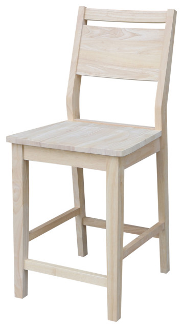 Aspen Counter Height Panel Stool - 24" Seat Height - Transitional - Bar ...