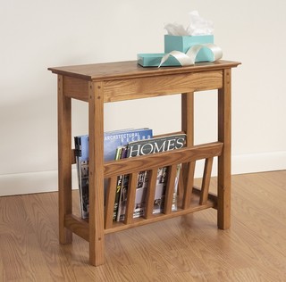 Chairside Magazine Rack by Manchester Wood - Traditional - Side Tables ...