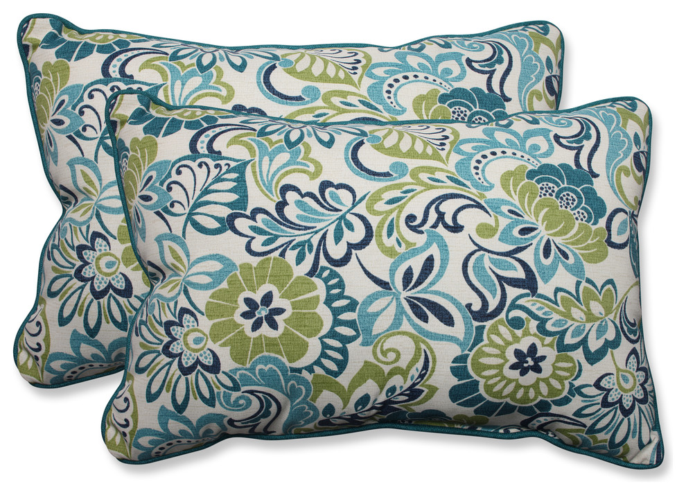 Zoe Mallard Oversized Rectangular Throw Pillow, Set of 2, 24.5"x16.5"x5 ...