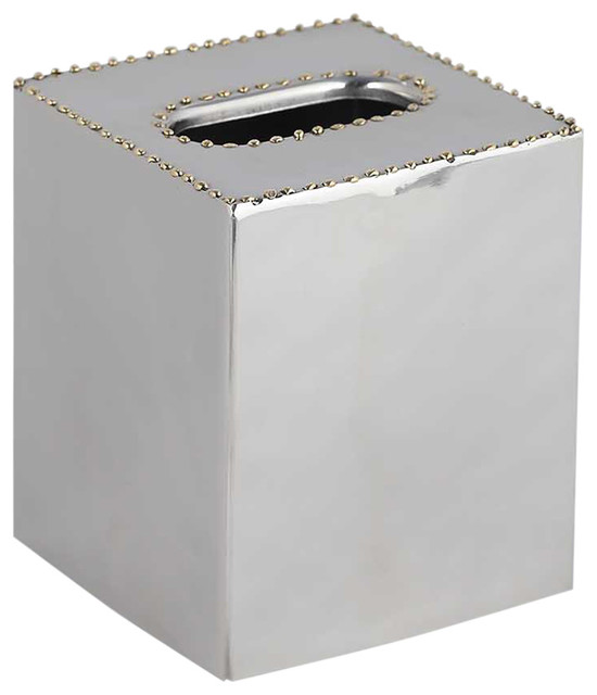 Gold Bead Tissue Box - Contemporary - Tissue Box Holders - by DESSAU ...