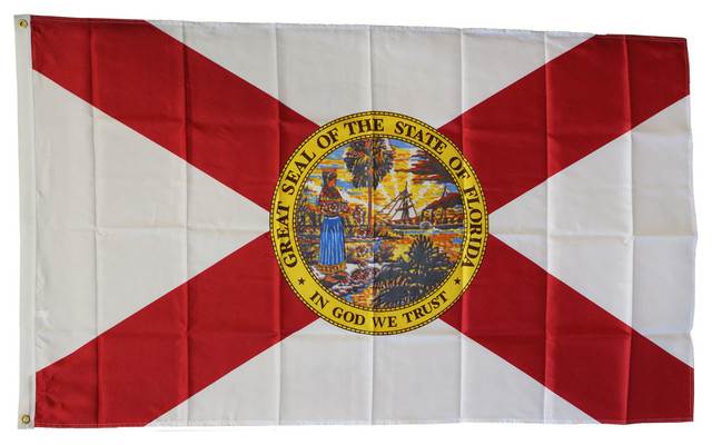 Florida, 3'x5' Polyester Flag - Traditional - Flags And Flagpoles - by ...