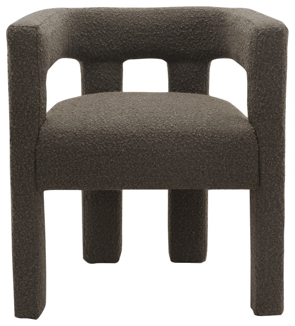 Athena Boucle Fabric Upholstered Accent / Dining Chair - Transitional ...