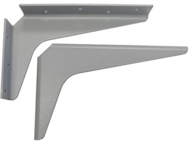 A and M Hardware 24"x29" Work Station Brackets, Gray - Brackets - by ...