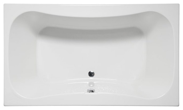 Malibu Home Vero Rectangle Massaging Air Jet Bathtub 60x 42x 22 In