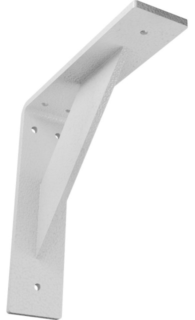 2"x20"x20" Traditional Steel Bracket, Hammered Black, 2"Wx8"Dx8"H ...