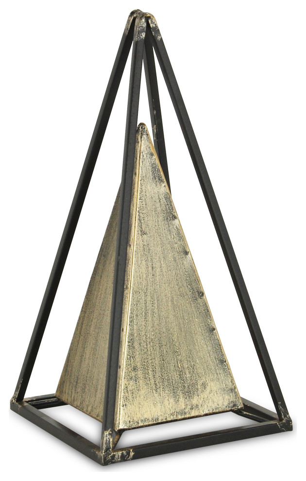 Metal Bronze And Black Table Decor - Contemporary - Decorative Objects ...