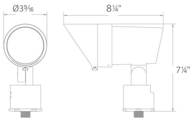 WAC LED 120V Large Accent Light Adjustable Beam and Output 4000K in ...