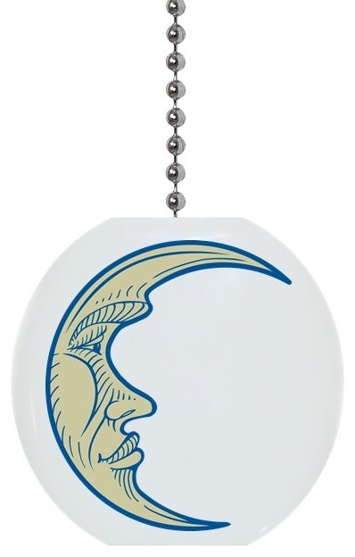 Man in the Moon Ceiling Fan Pull - Contemporary - Ceiling Fan ...
