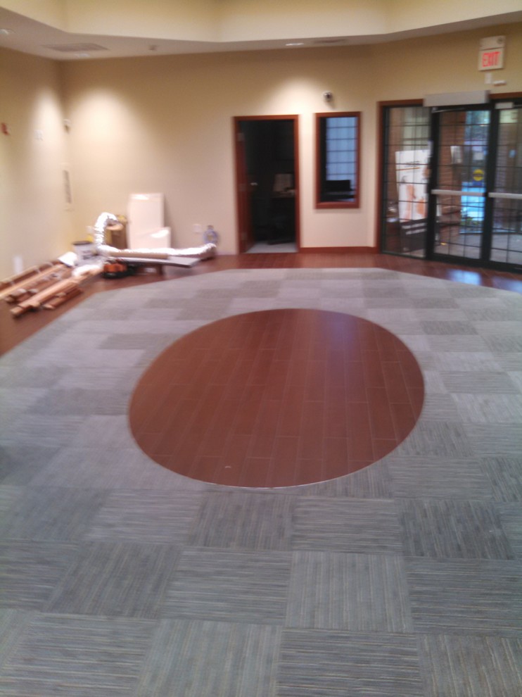 Custom Flooring at a Busy Bank in MA - Contemporary - Boston - by ...