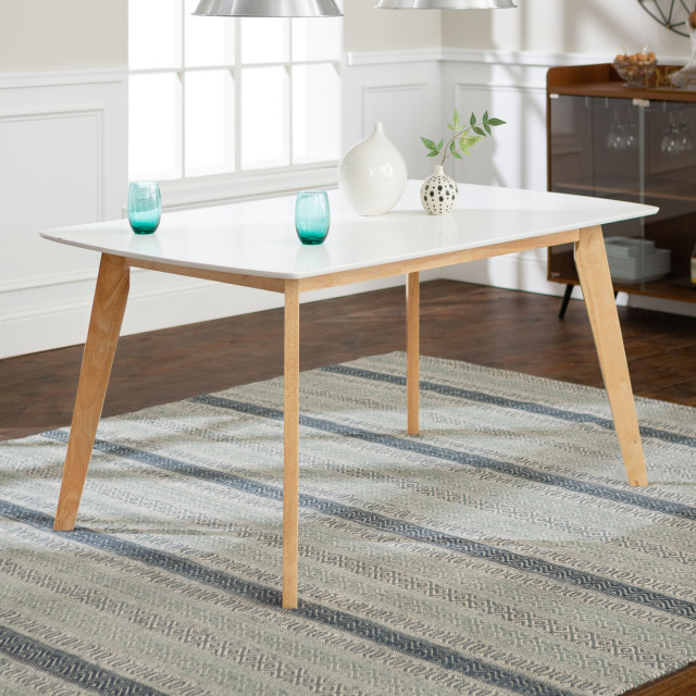 James Allan WEIF17953 Alpine 60"L Mid-Century Modern Wood Dining - Midcentury - Dining Tables ...