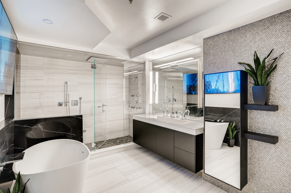Black Matt Floating Vanity - Contemporary - Bathroom - Denver - by Jan ...