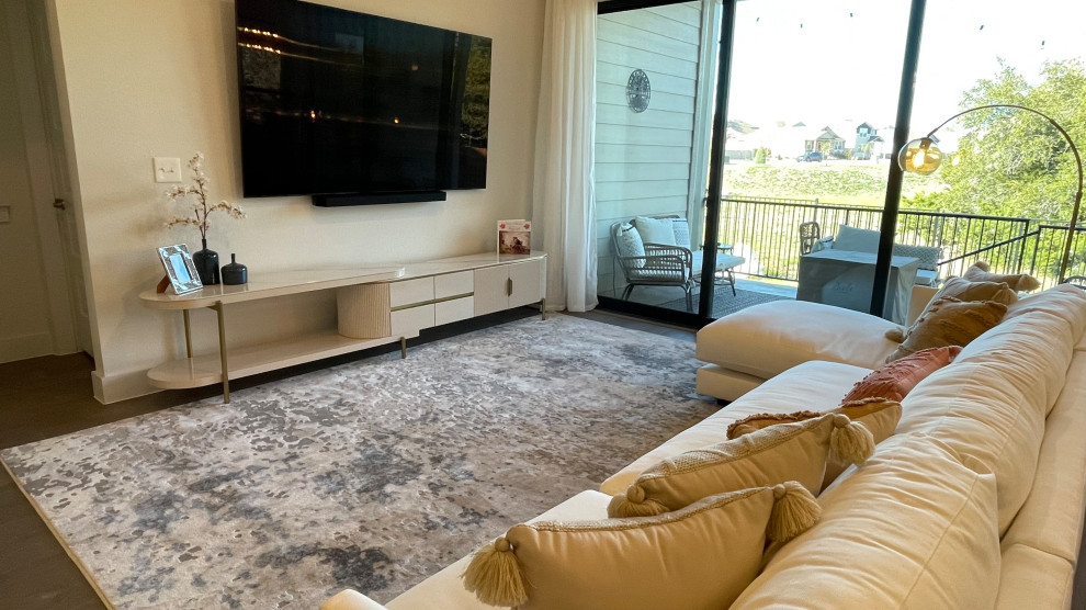 Modern & Chic Leander Home - Modern - Family Room - Austin - by Afka ...