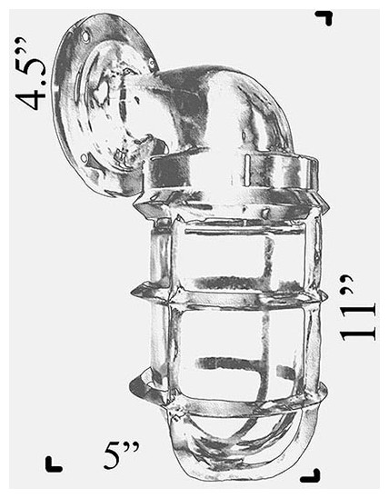 Marine Grade Bronze Bulkhead Sconce (Solid Bronze, UL Listed, Indoor ...