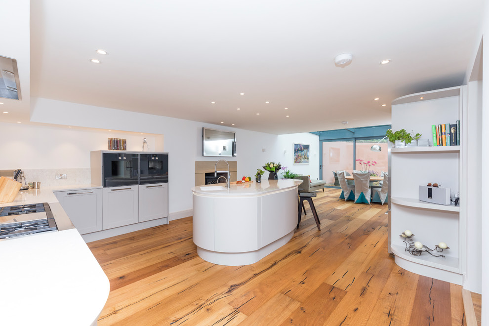 Open plan kitchen with stunning island - Contemporary - Edinburgh - by ...