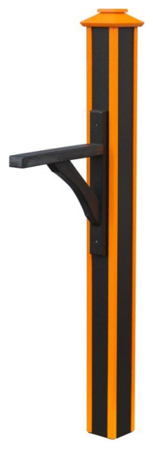 Deluxe Mailbox Post with Mounting Hardware - Modern - Mailbox ...