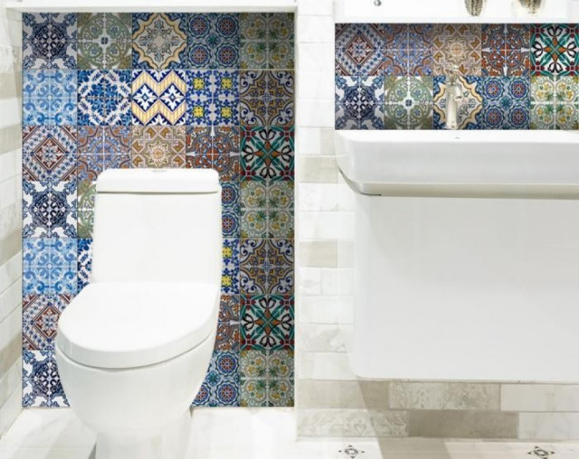 8" X 8" Randy Mutli Mosaic Peel and Stick Tiles - Contemporary - Wall ...