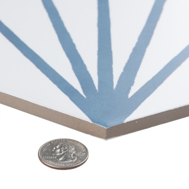 Horizon Dawn Hex Ceramic Floor and Wall Tile - Contemporary - Wall And ...