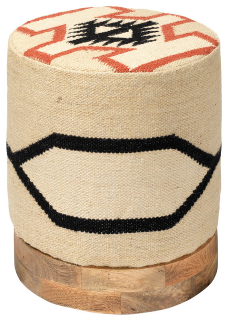 Ballard Upholstered Ottoman - Southwestern - Footstools And Ottomans ...